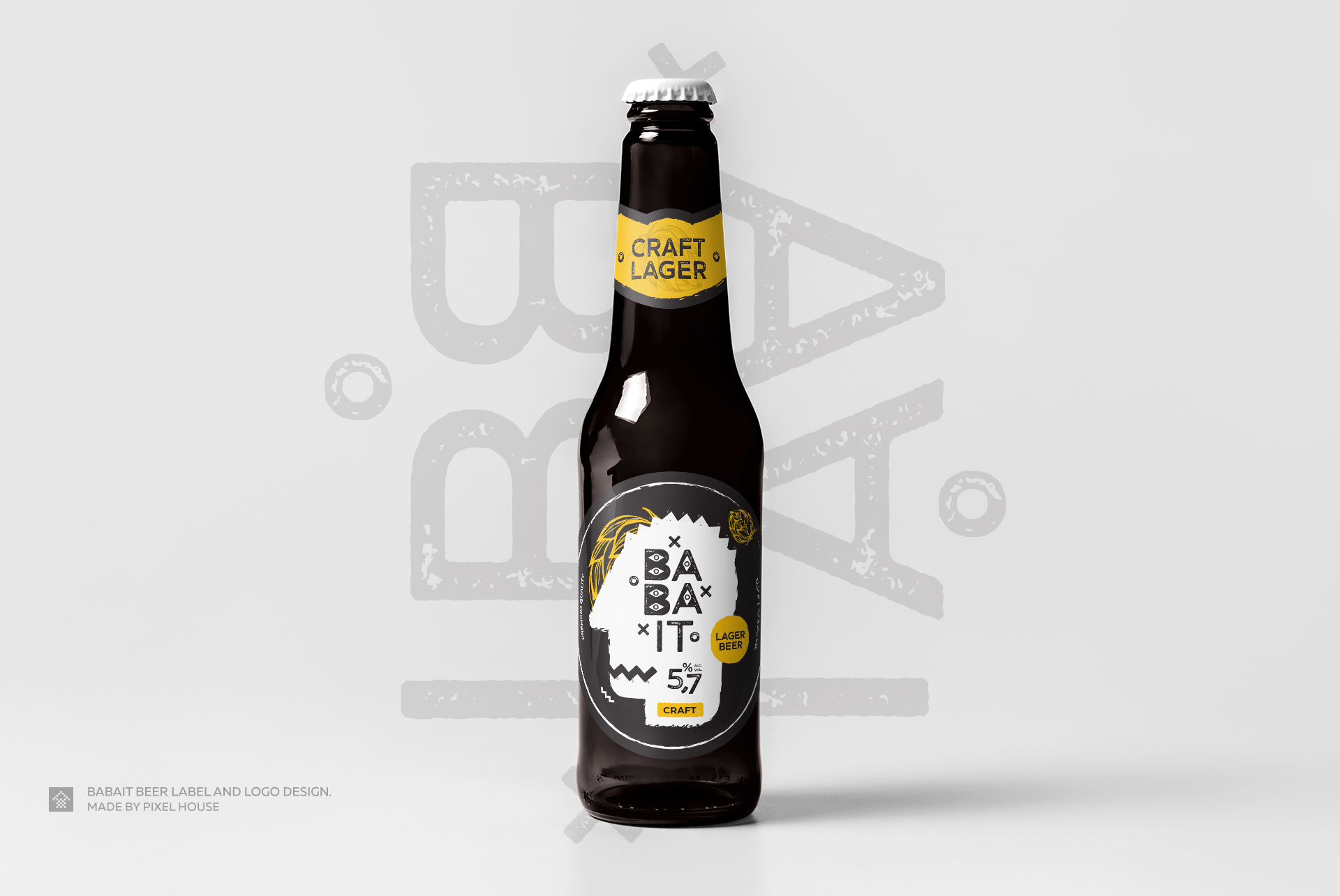 Babait Craft Beer Label - Pixel House™